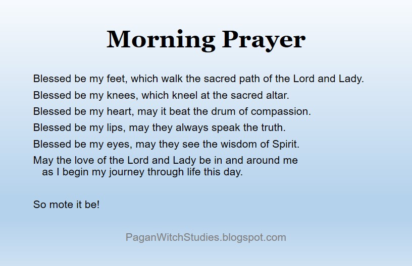 Pagan Witch Studies: Pagan Prayers