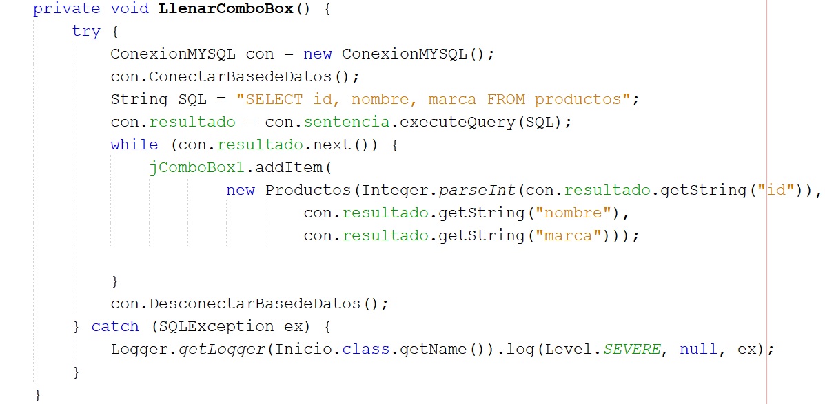 Cómo obtener el ID de un JComboBox en Java (Cargado desde MySQL) Cómo obtener el ID de un JComboBox en Java (Cargado desde MySQL)