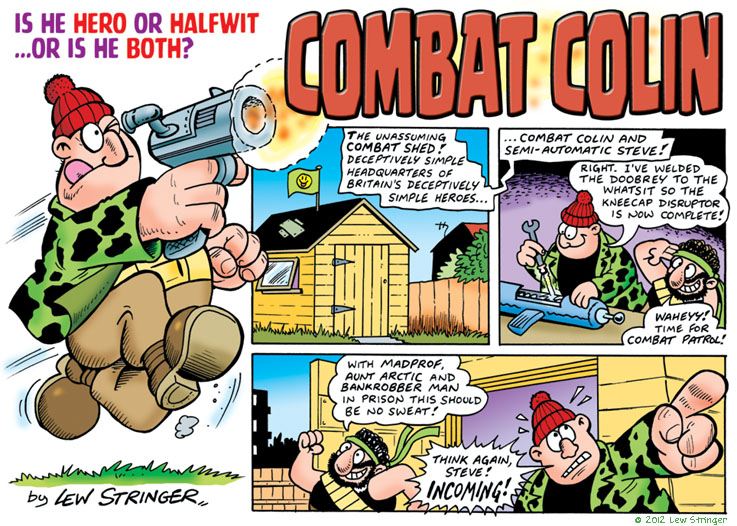 Lew Stringer Comics: Combat Colin in cyberspace!