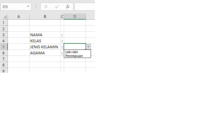 Cara Membuat Data Validation