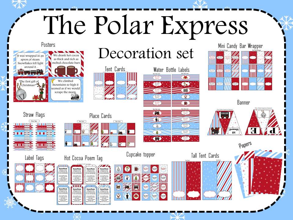 Scrap N Teach: The Polar Express! Free Xmas tags