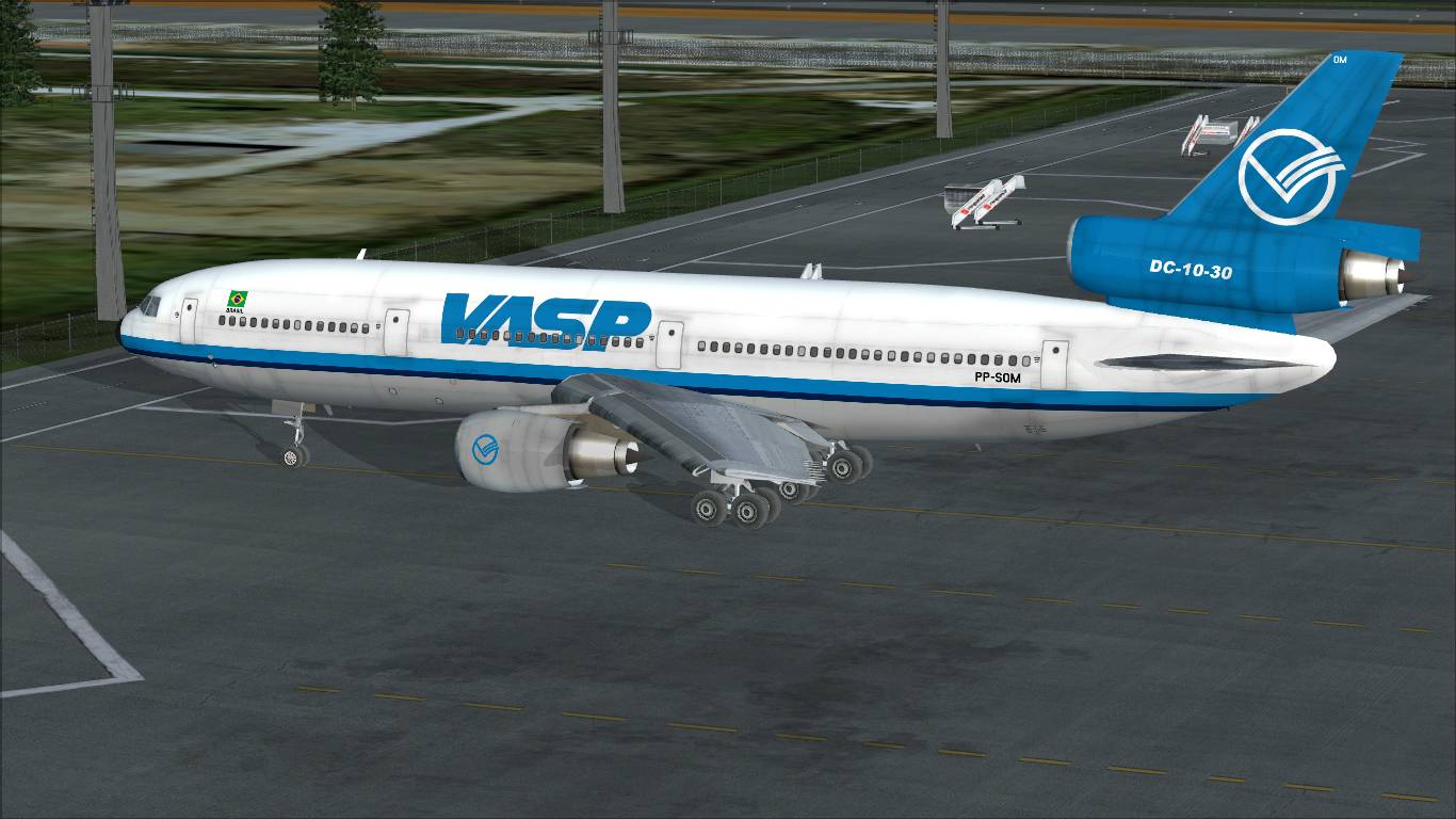 Texturas Brasileiras: Vasp PP-SOM McDonnell Douglas DC-10-30