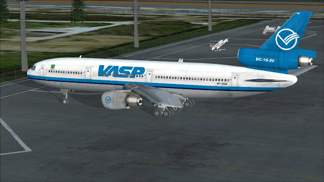 Texturas Brasileiras: Vasp PP-SOM McDonnell Douglas DC-10-30