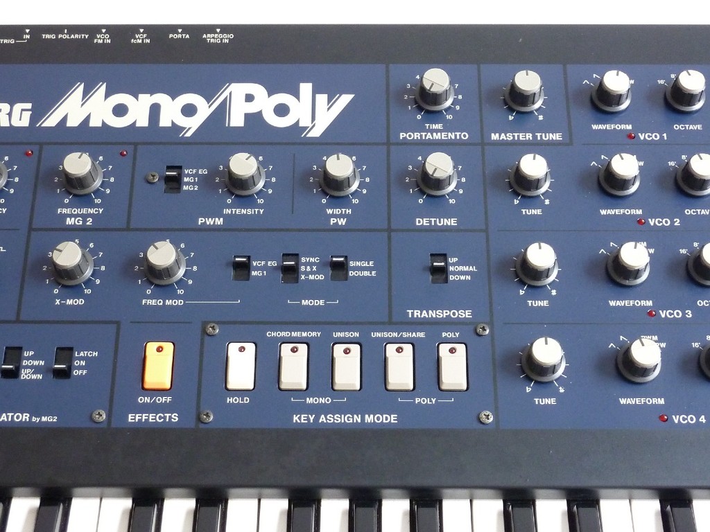 MATRIXSYNTH: Korg MonoPoly Synthesizer with MidiPoly & Original Bag SN 373012