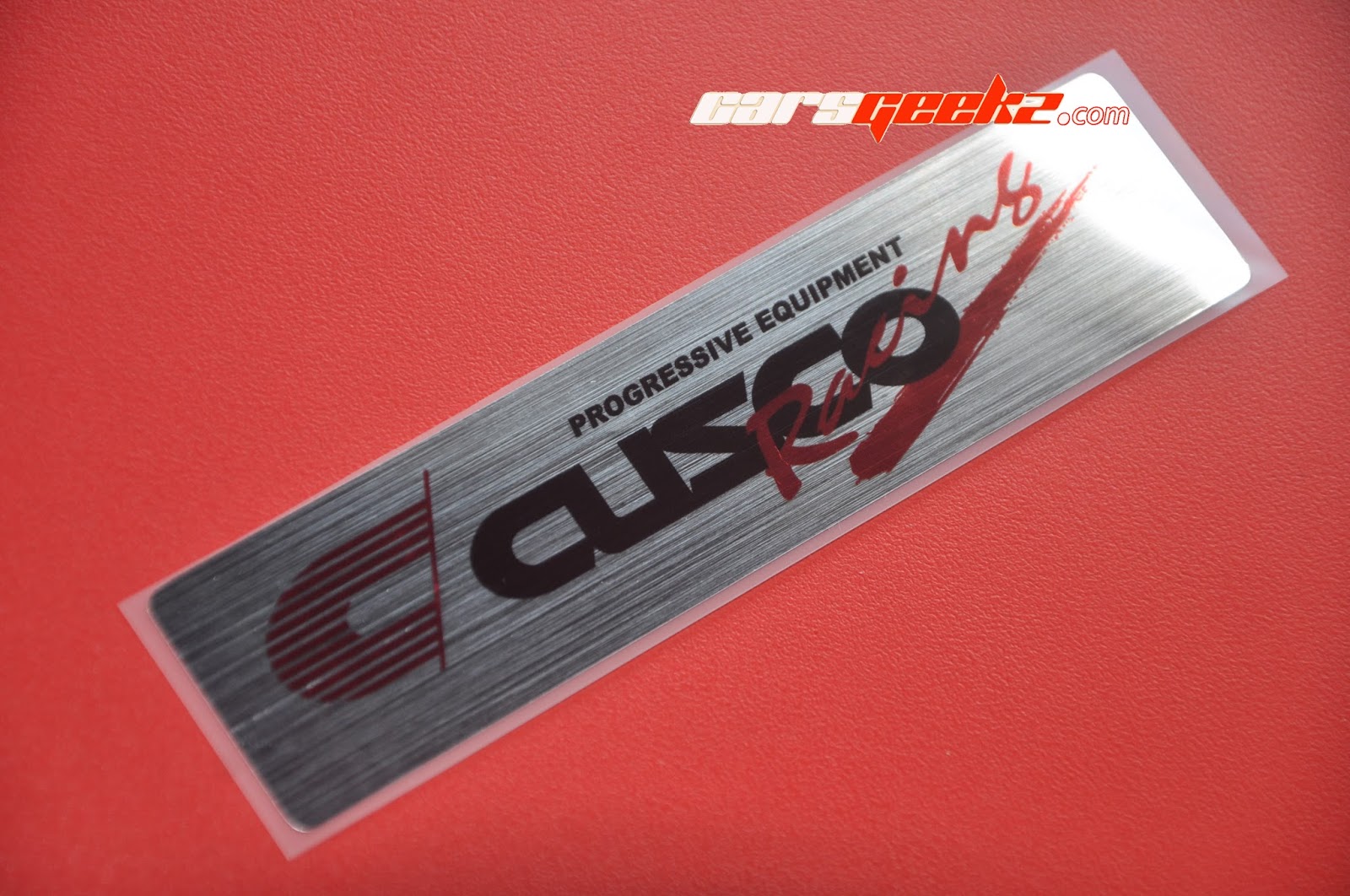 Buy Cusco Racing Progresive Equipment Chrome Sticker Silver Brush ...