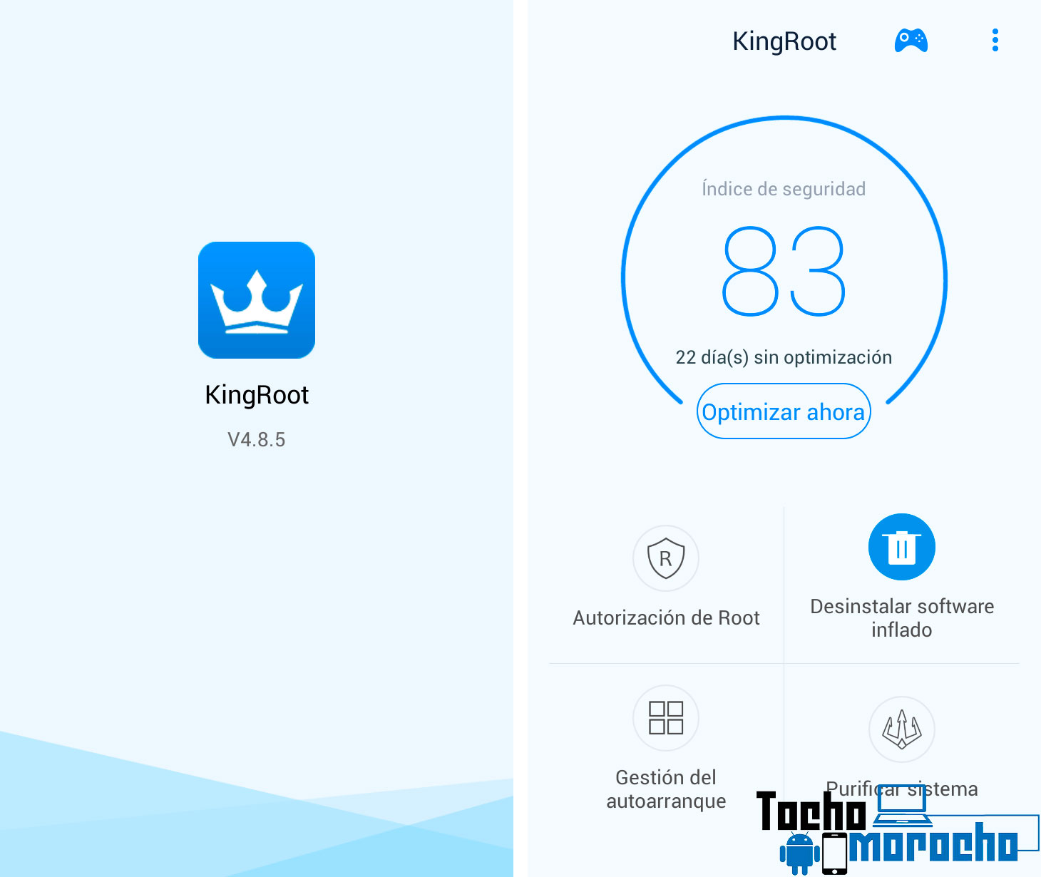 Desinstalar aplicaciones y juegos basura con Kingroot