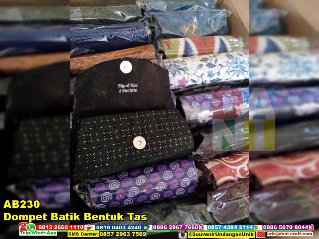 Dompet Batik Bentuk Tas | Souvenir Pernikahan