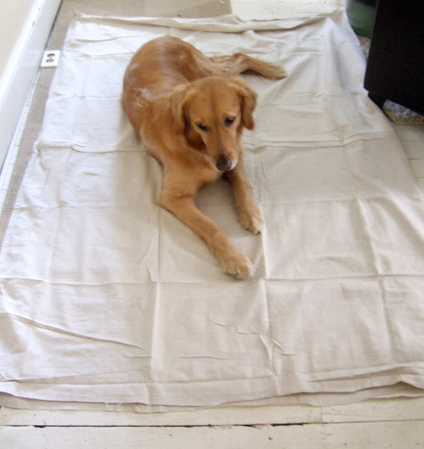 DIY Rug from a drop cloth · Little Victorian