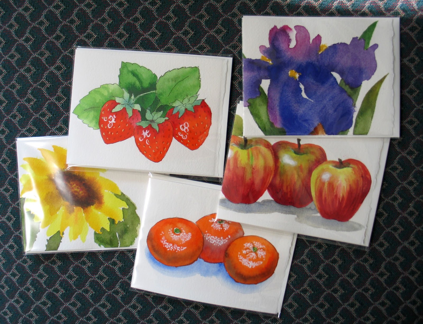 Nel's Everyday Painting: Watercolor Cards- SOLD