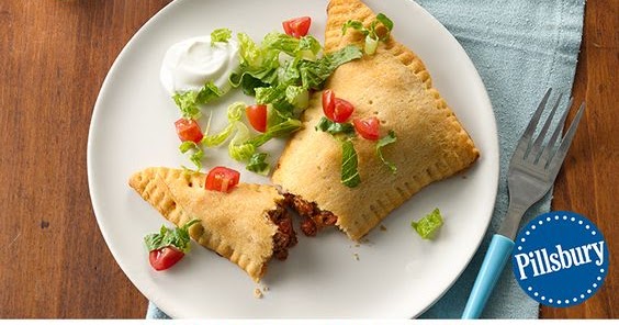 Taco-Stuffed Triangles - Recipes For Dinner Easy