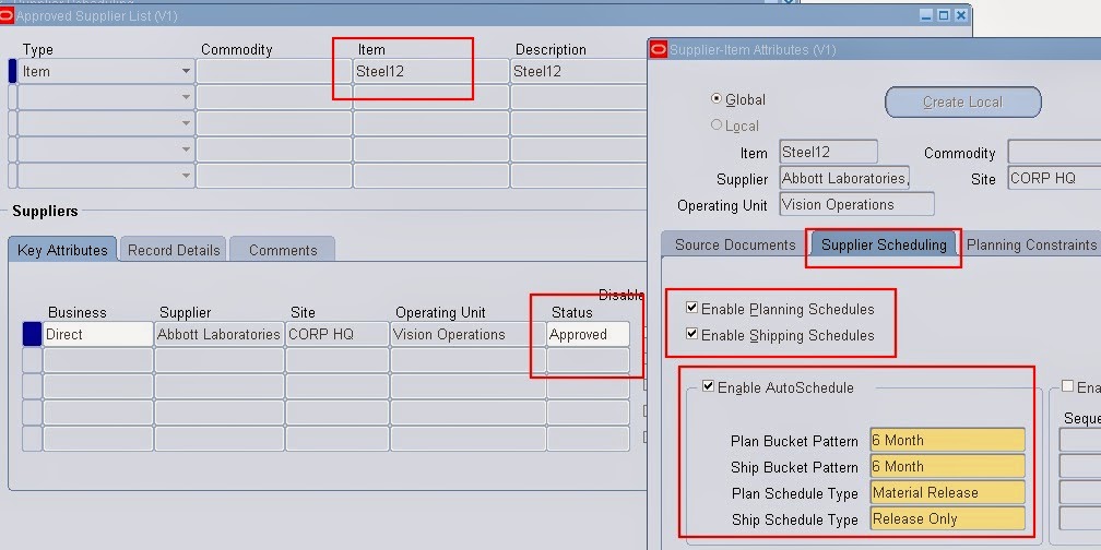 Supplier Scheduling Overview and Setups |Simplifying Oracle E Business ...
