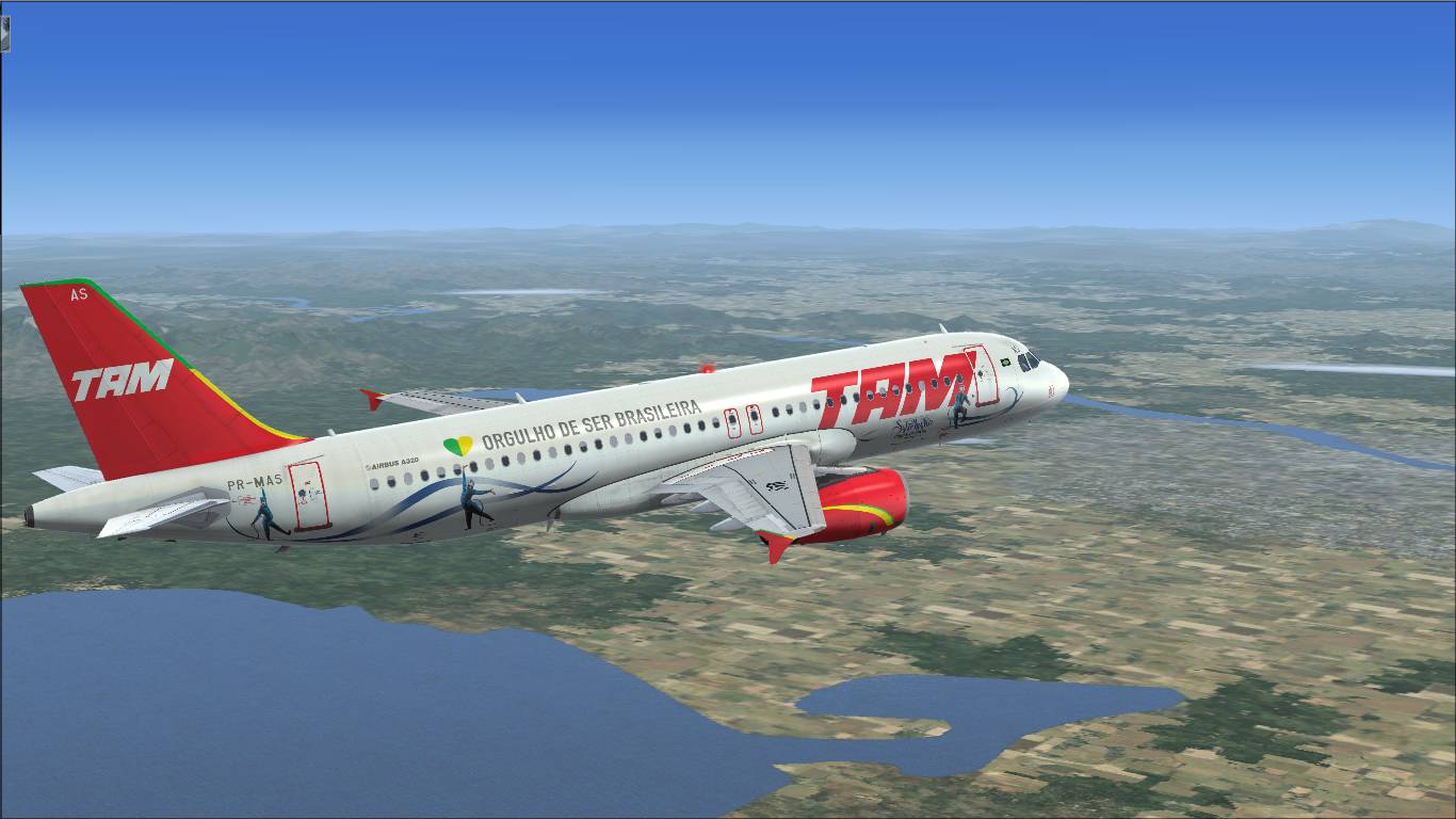 Texturas Brasileiras: TAM "circa 2005" PR-MAS Airbus A320