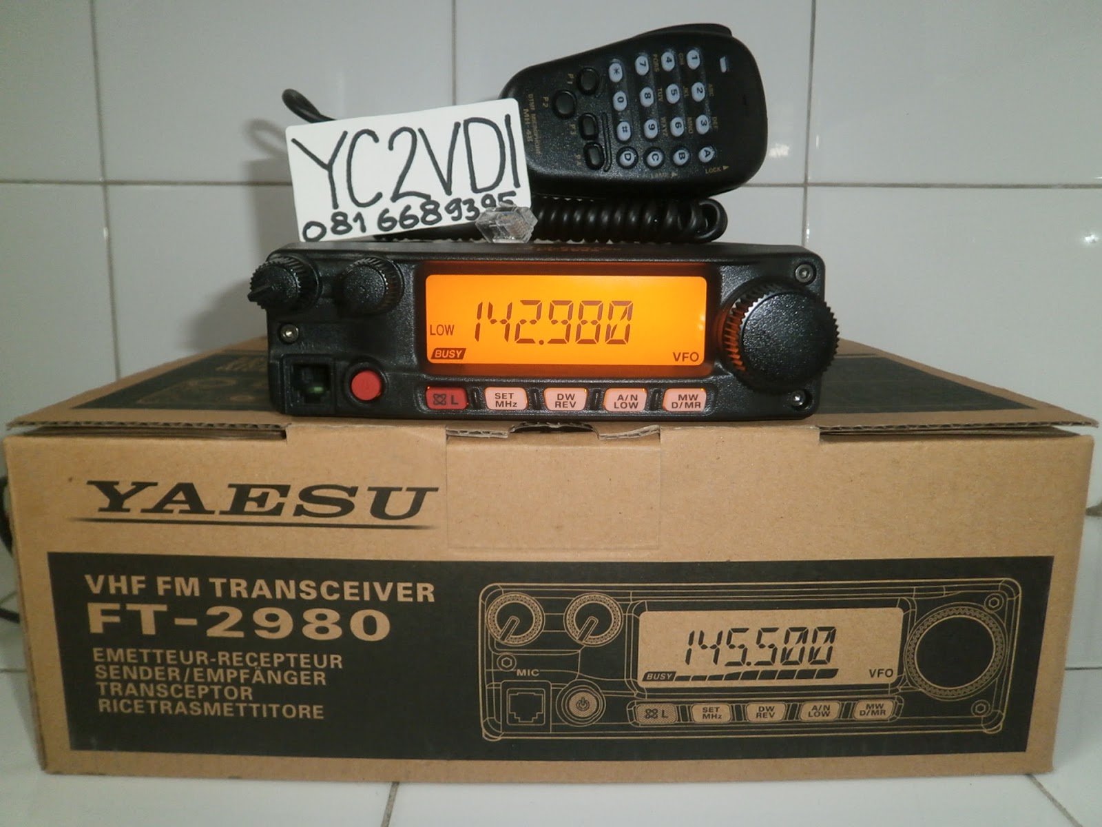 Sinar Agung ( Y C 2 V D I ): RIG YAESU FT 2980 - BARU GRESS