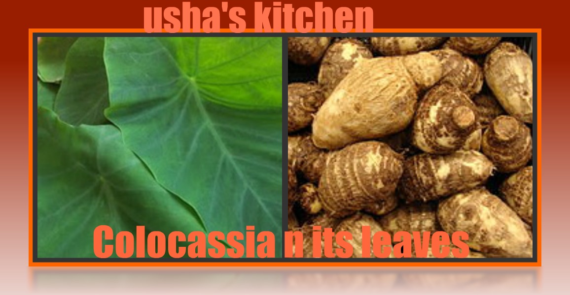 USHA'S KITCHEN: Arbi / Arvi| Colocassia