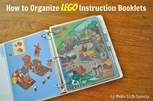 How to Organize Lego Instruction Booklets - Make Life Lovely