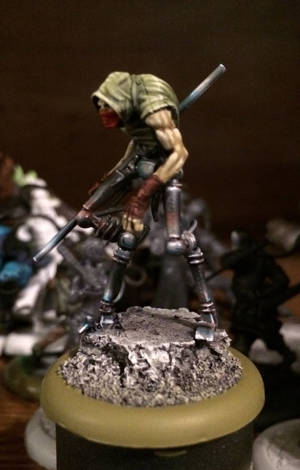 Table Top Terror: WIPs: Necropunk, Mechanical Rider, Flesh Construct