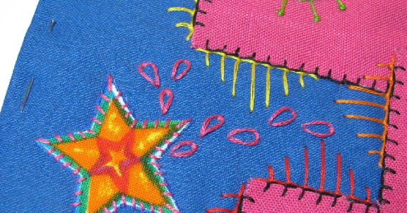 Raw edge patchwork - part two