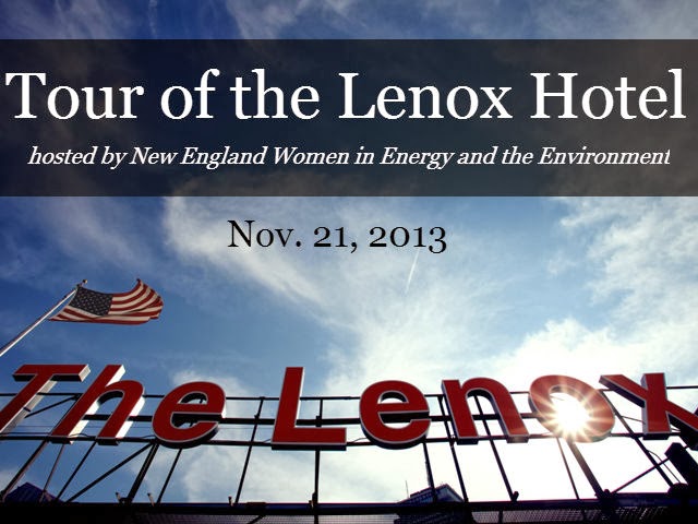Boston Green Blog: Pencil It In: Green Tour of the Lenox Hotel