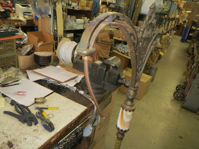 Lamp Parts and Repair | Lamp Doctor: Floor Lamp With Broken Swivel Repair