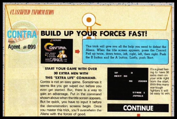 ALL ABOUT NES 8-BITS: O Código da Konami