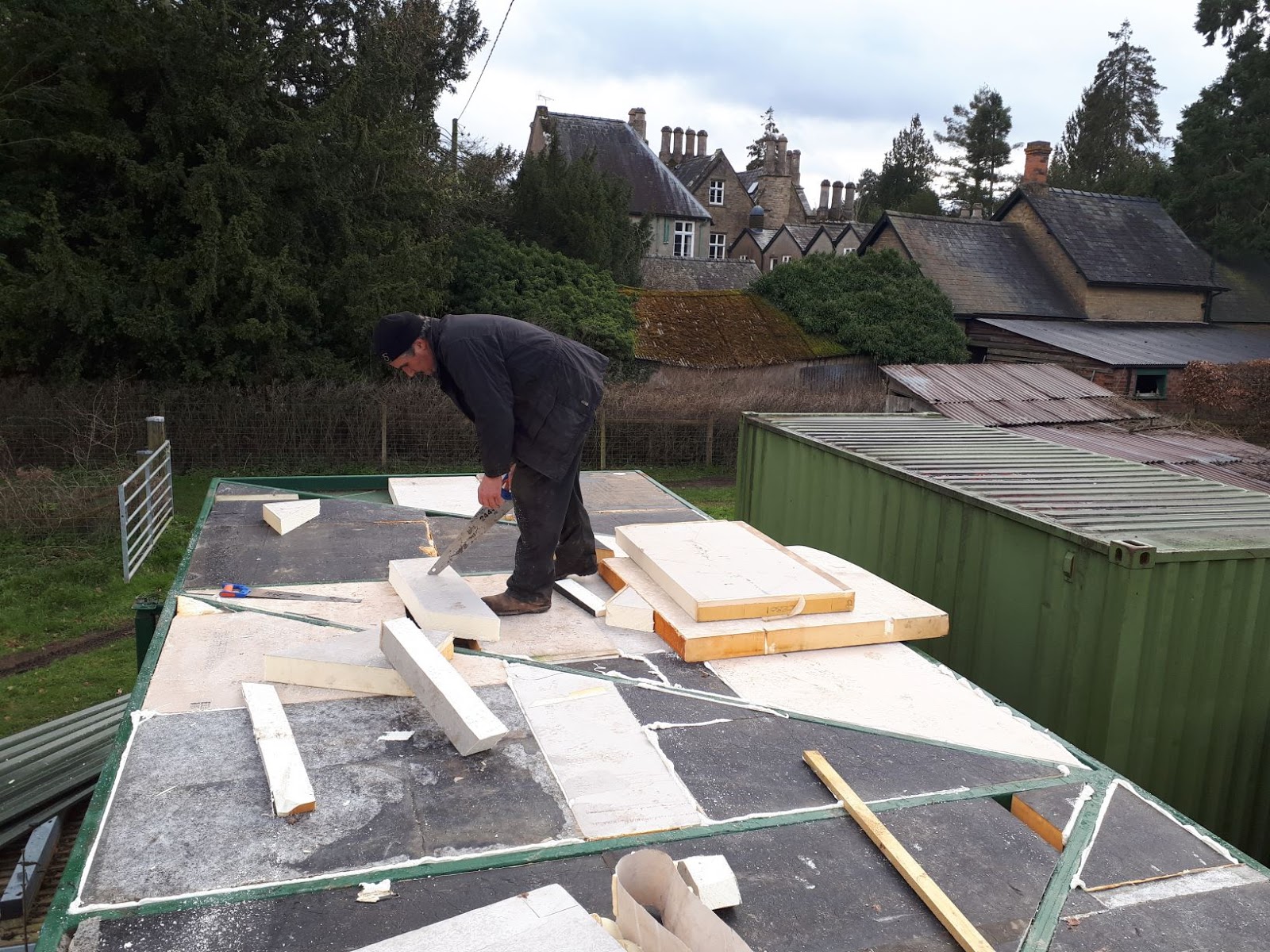 An English Homestead: New Workshop Roof