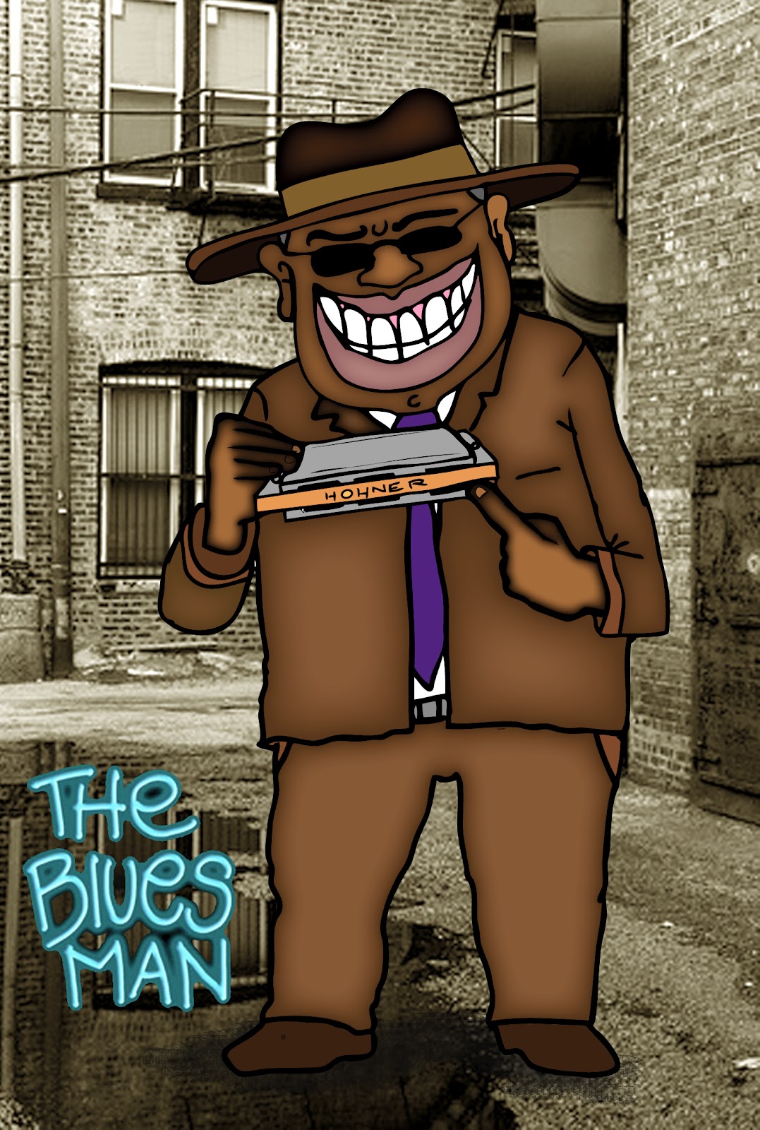 Pintar, plasmar dejar huella...: "Mad Dog" the blues man