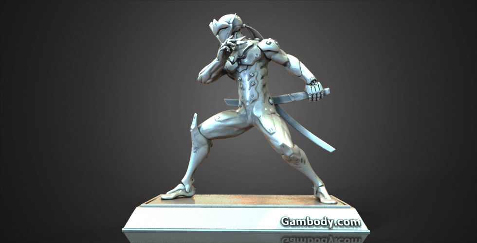 Overwatch - Genji 3D Model STL File | Static Figure | 3D Printing Designs