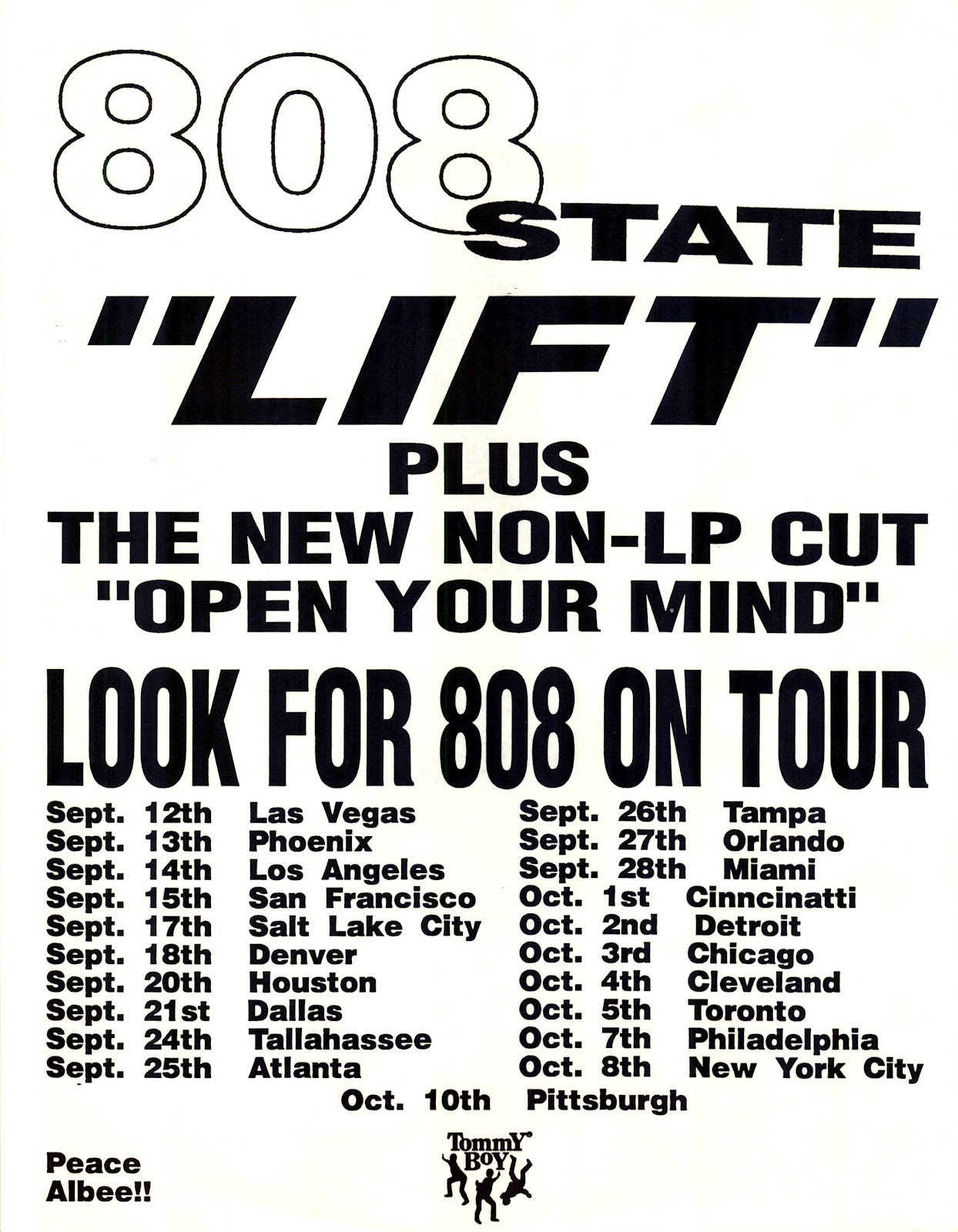 Lansure's Music Paraphernalia: 808 STATE | Press Kits