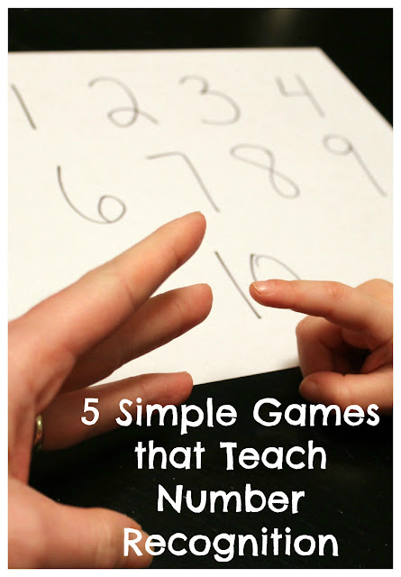 5 Simple Games for Teaching Number Recognition ~ Reading Confetti