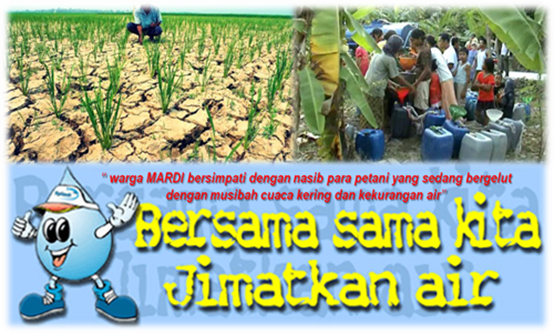 Penerbit MARDI: Bersama-sama kita jimatkan air