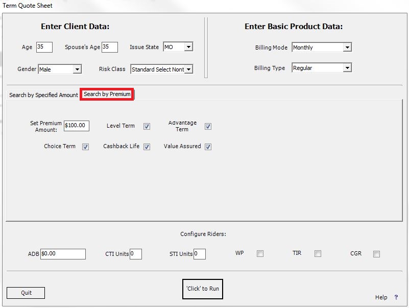 KCL: Quote Sheet Wizard on Desktop System