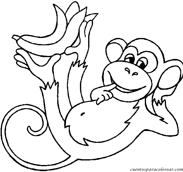 Changos para colorear - Imagui