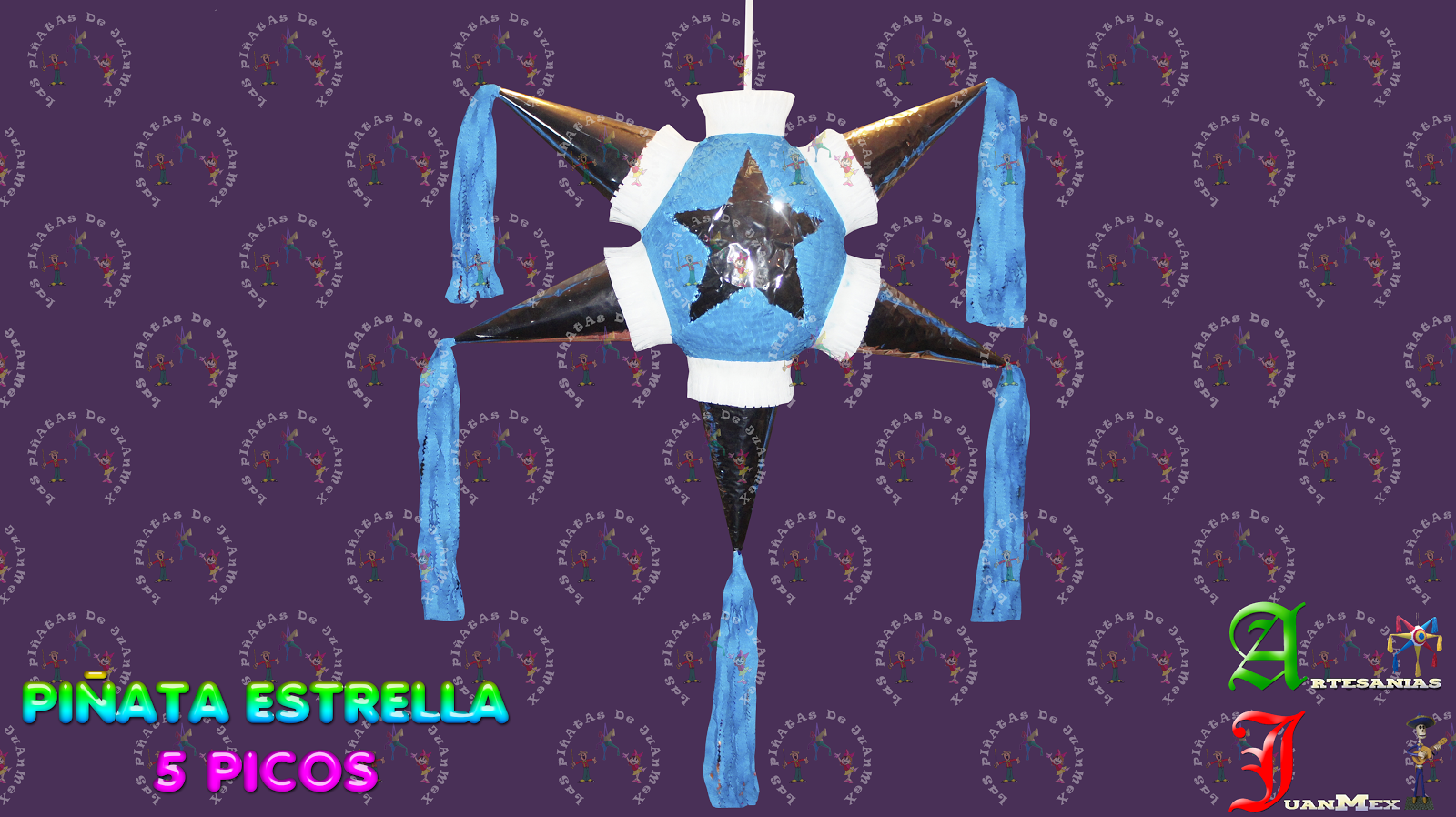 LAS PIÑATAS DE JUANMEX: Mis Piñatas, Piñata estrella 5 picos