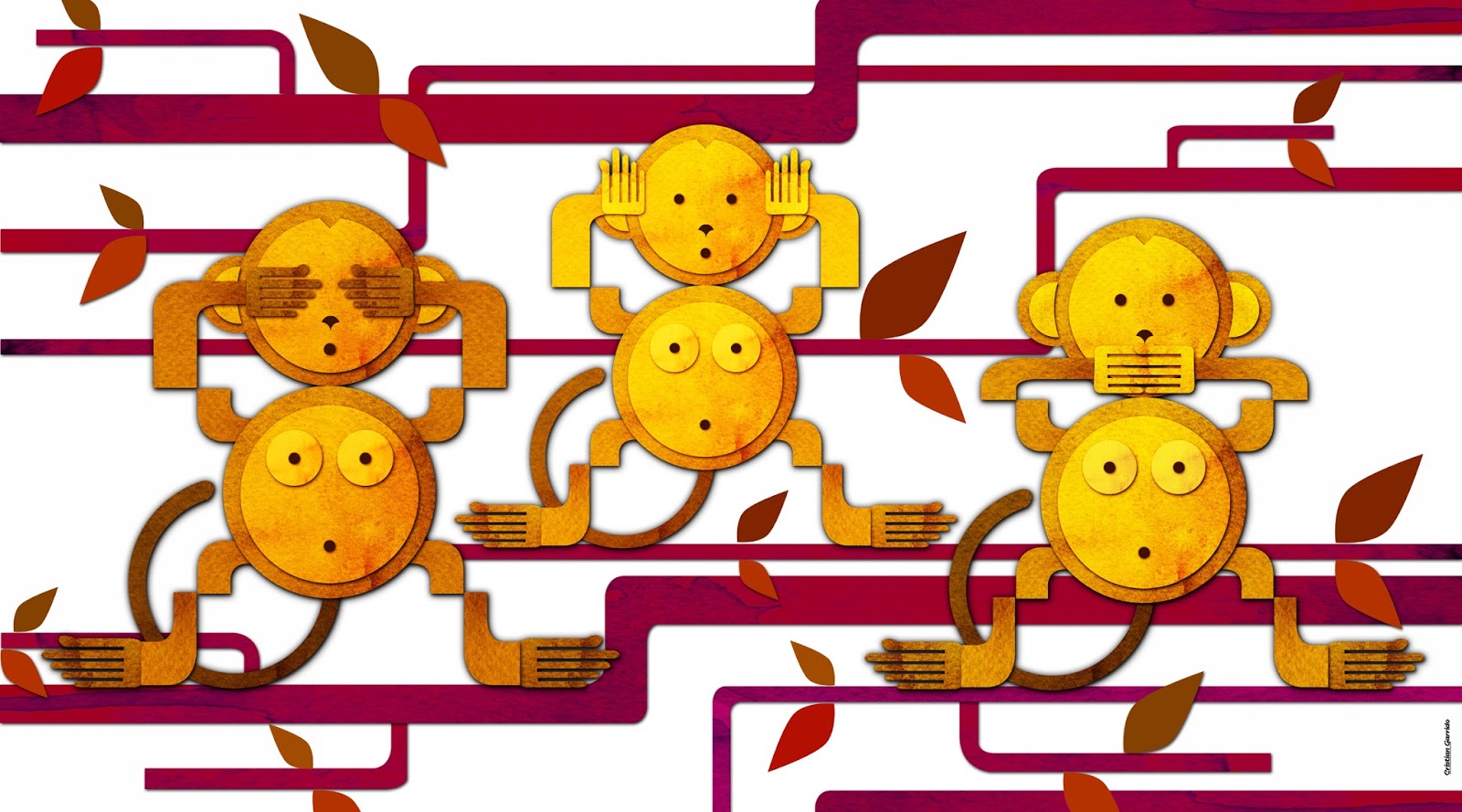 Cristian Garrido Ilustraciones: Los tres monos sabios