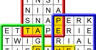 Redhead64's Obscure Puzzle Blog!: ANSWERS: Word Squares: A Bigger Overlap