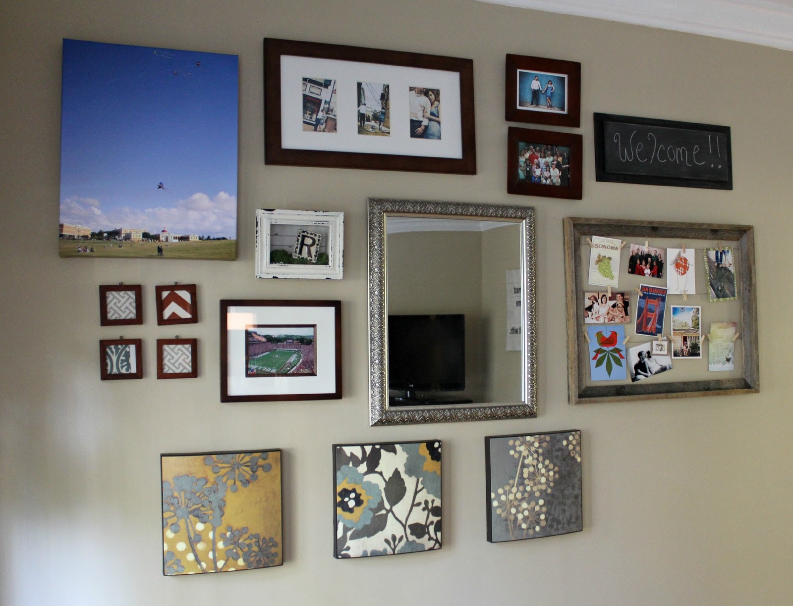 Ten June: Living Room Tweak List: A Gallery Wall