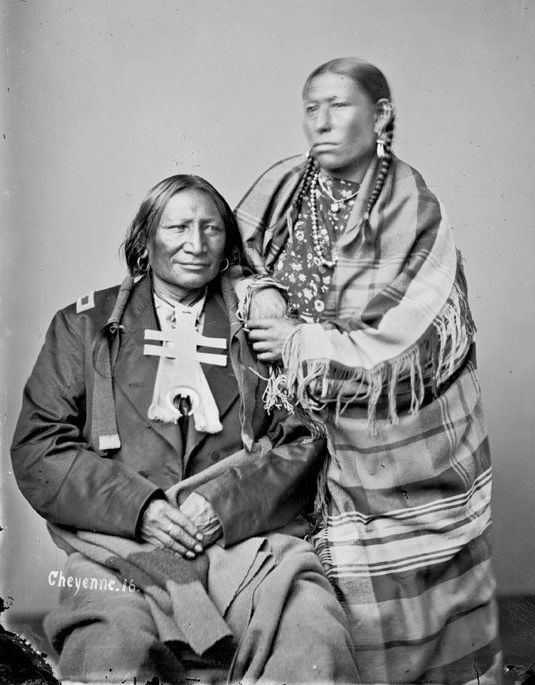 daily timewaster: Stone Calf and wife - Cheyenne 1871