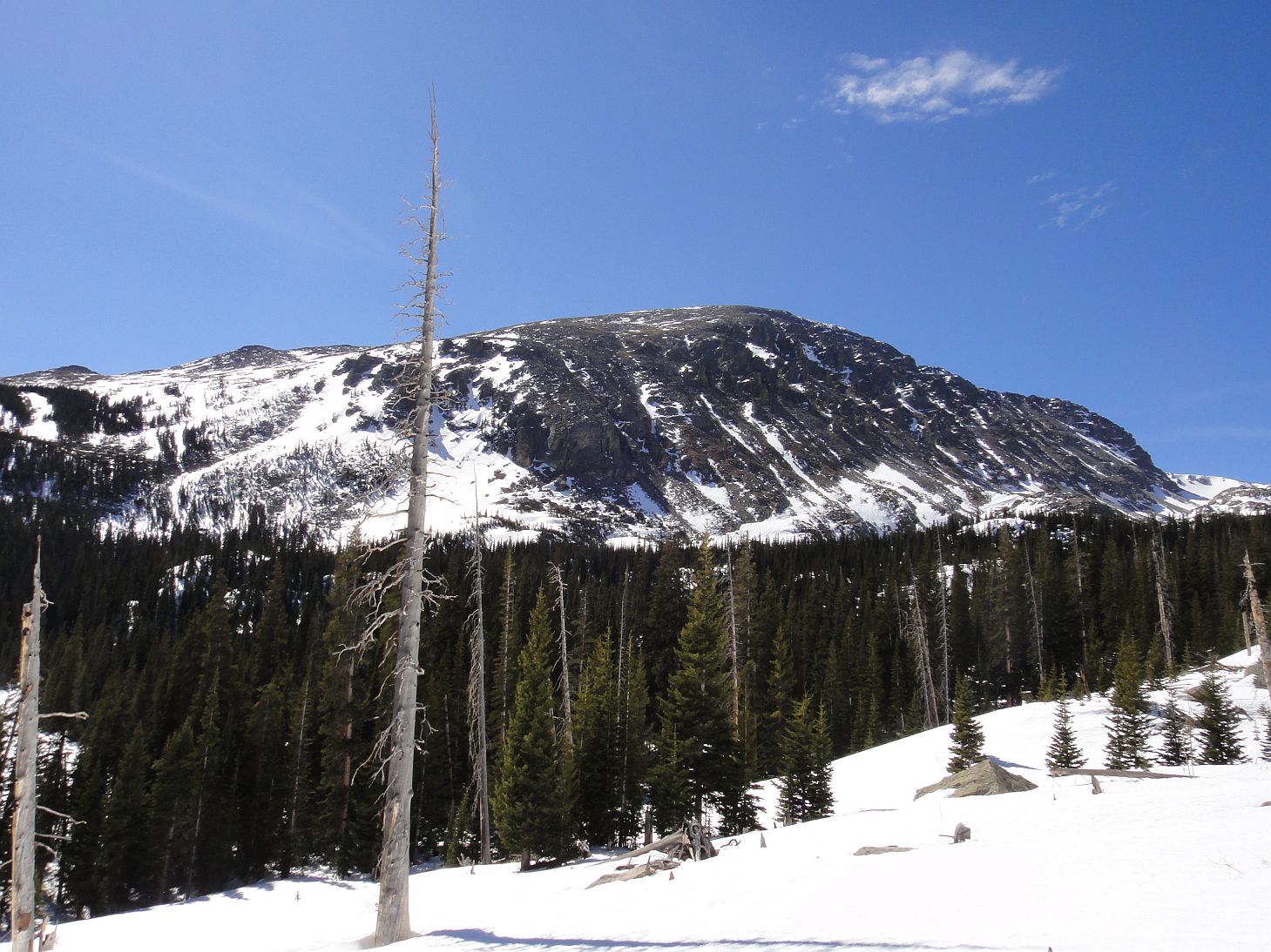 Hiking Rocky Mountain National Park: Bluebird Lake in the Winter.