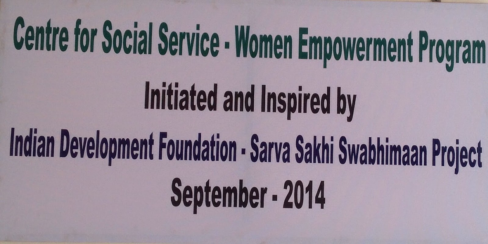 INDIAN DEVELOPMENT FOUNDATION: Women's empowerment program in Andhra ...