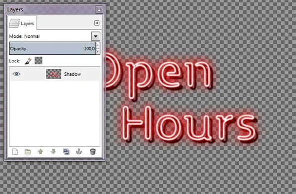 PhotoEffect: How To Create Neon Text In GIMP