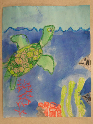 Miss Young's Art Room: 3rd Grade Patterned Sea Turtles