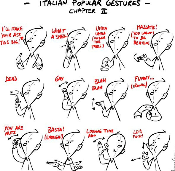 la dolce vita: Italian popular gestures