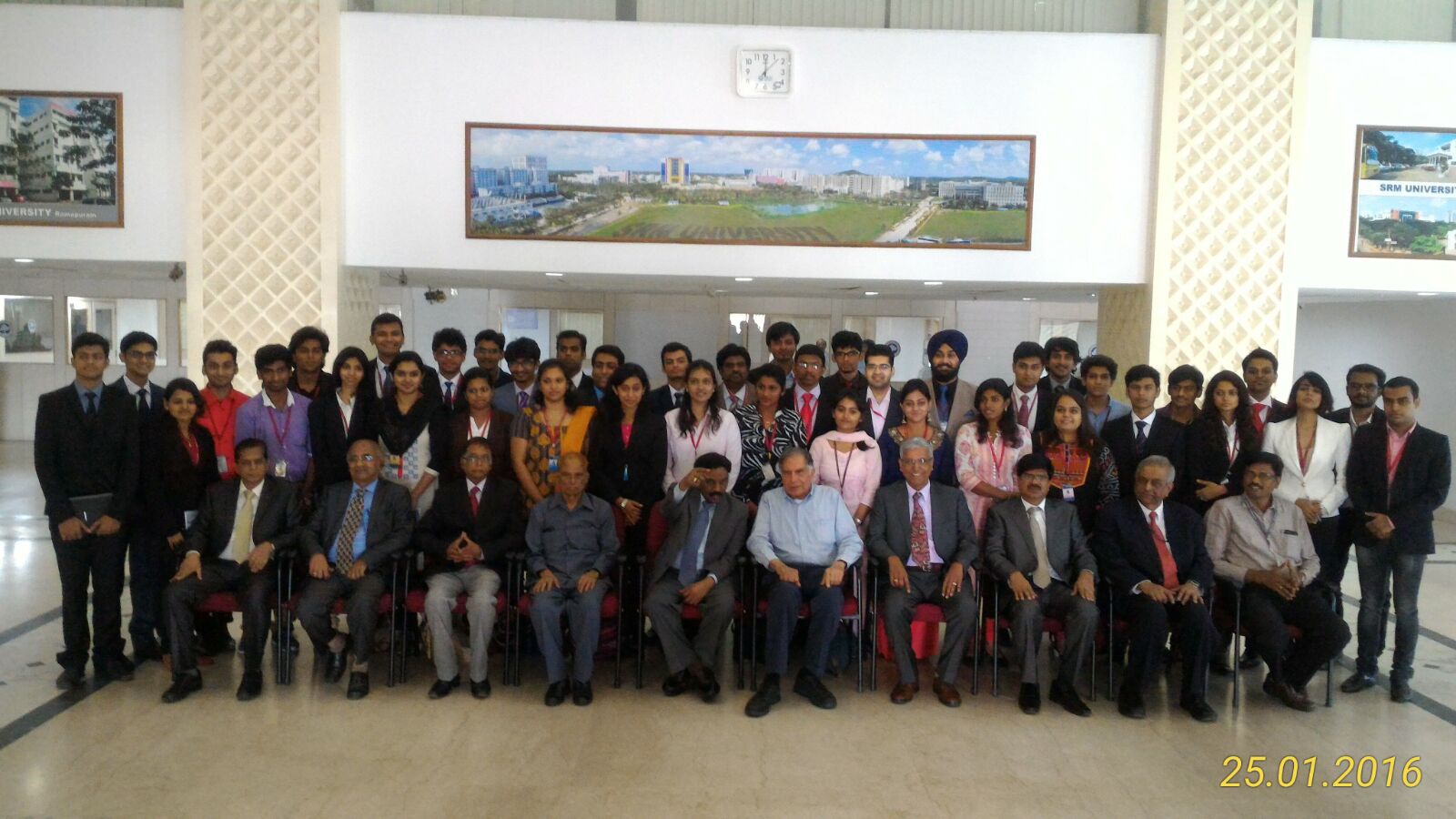 Ratan Tata Interacting with the students of SRM University at its ...