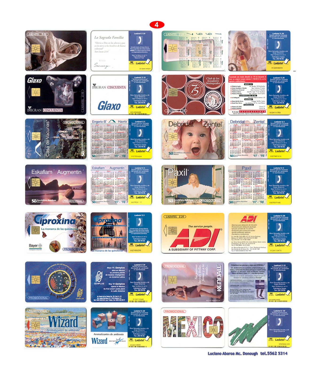 Catálogo de tarjetas ladatel promocionales: TARJETAS PROMOCIONALES Y DE ...