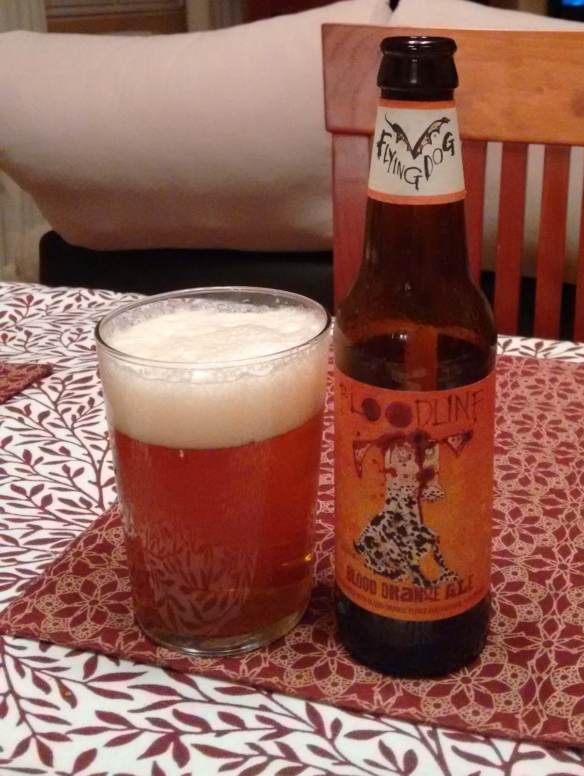 CERVEZA TEMPLARIA: Cerveza Flying Dog Bloodline Blood Orange IPA. USA.