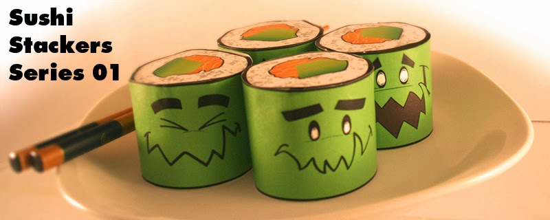 Sushi Stackers Papercraft Series 1 | Papercraft Paradise | PaperCrafts ...