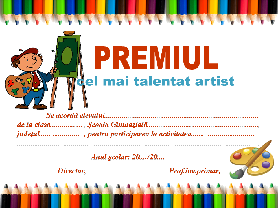 Diplome diverse - Materiale didactice de 10(zece)