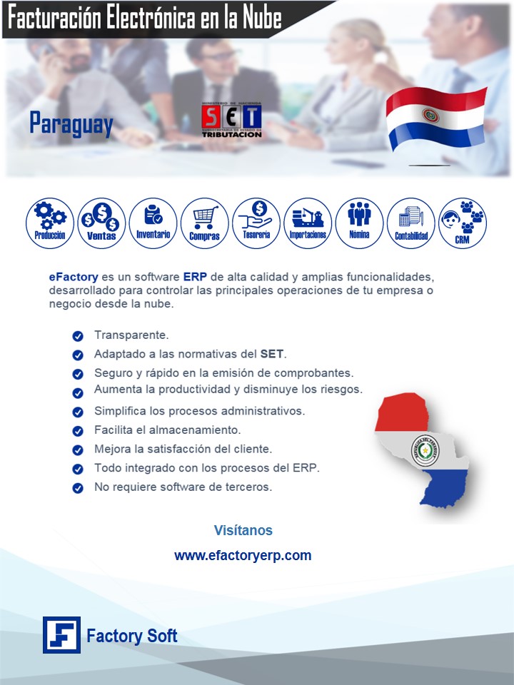 eFactory Software de Facturacion Electronica en Nube para Paraguay