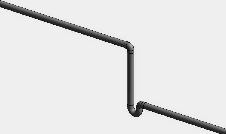 Engineering BIM: Elbow to P trap in Drainage System (Revit 2014)
