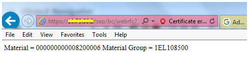 MY ABAP: webRFC: Calling SAP function module from HTTP link